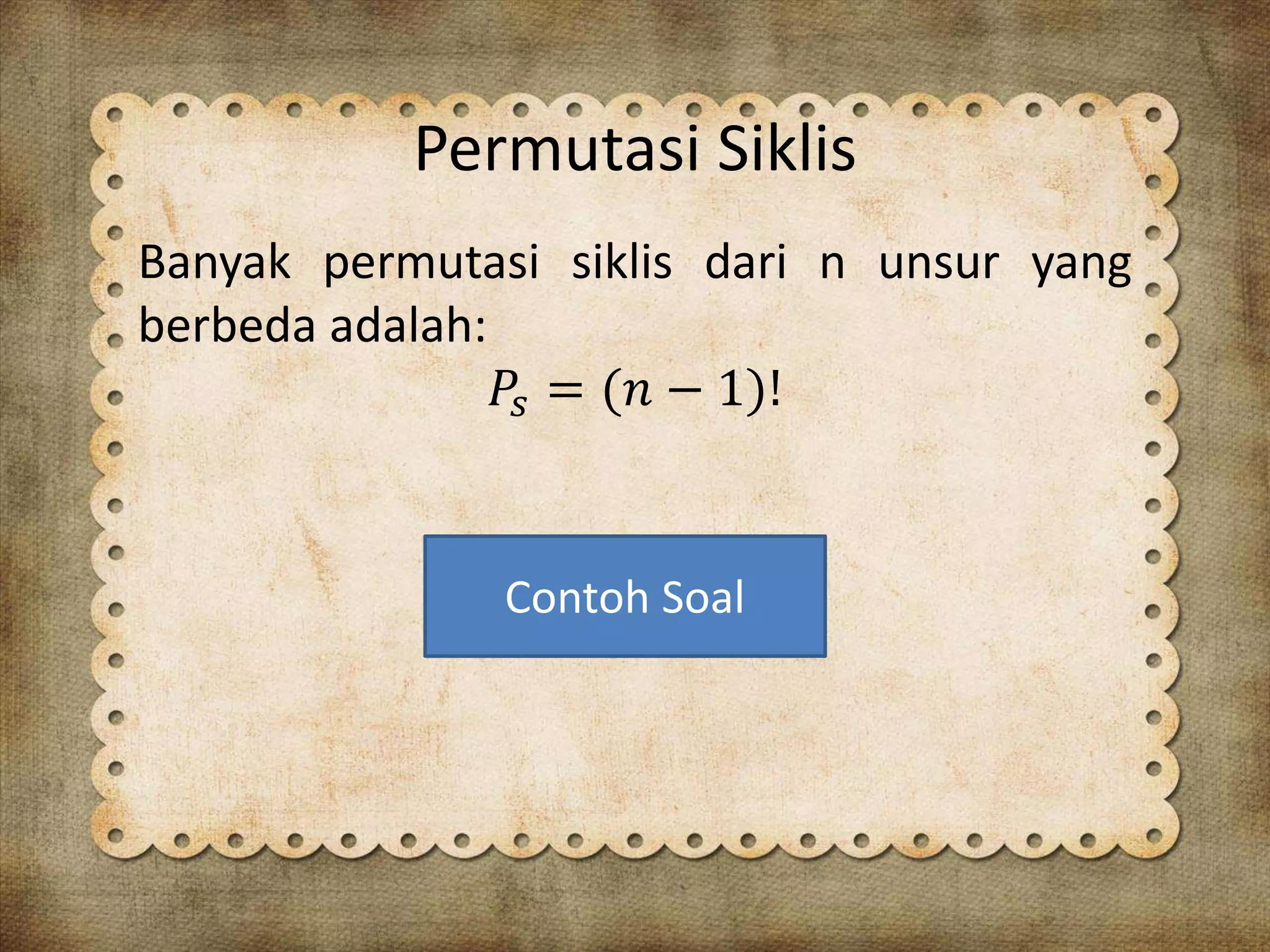 Kombinasi, Permutasi dan Peluang ppt | PPTX