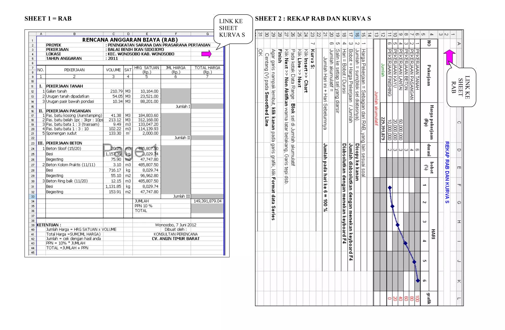 Pertemuan 9 latihan rab rekap dan kurva s | DOC