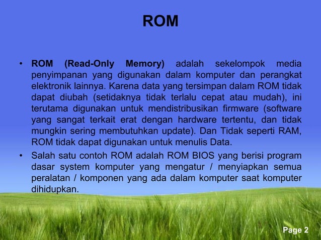 Pertemuan 9 rom | PPT