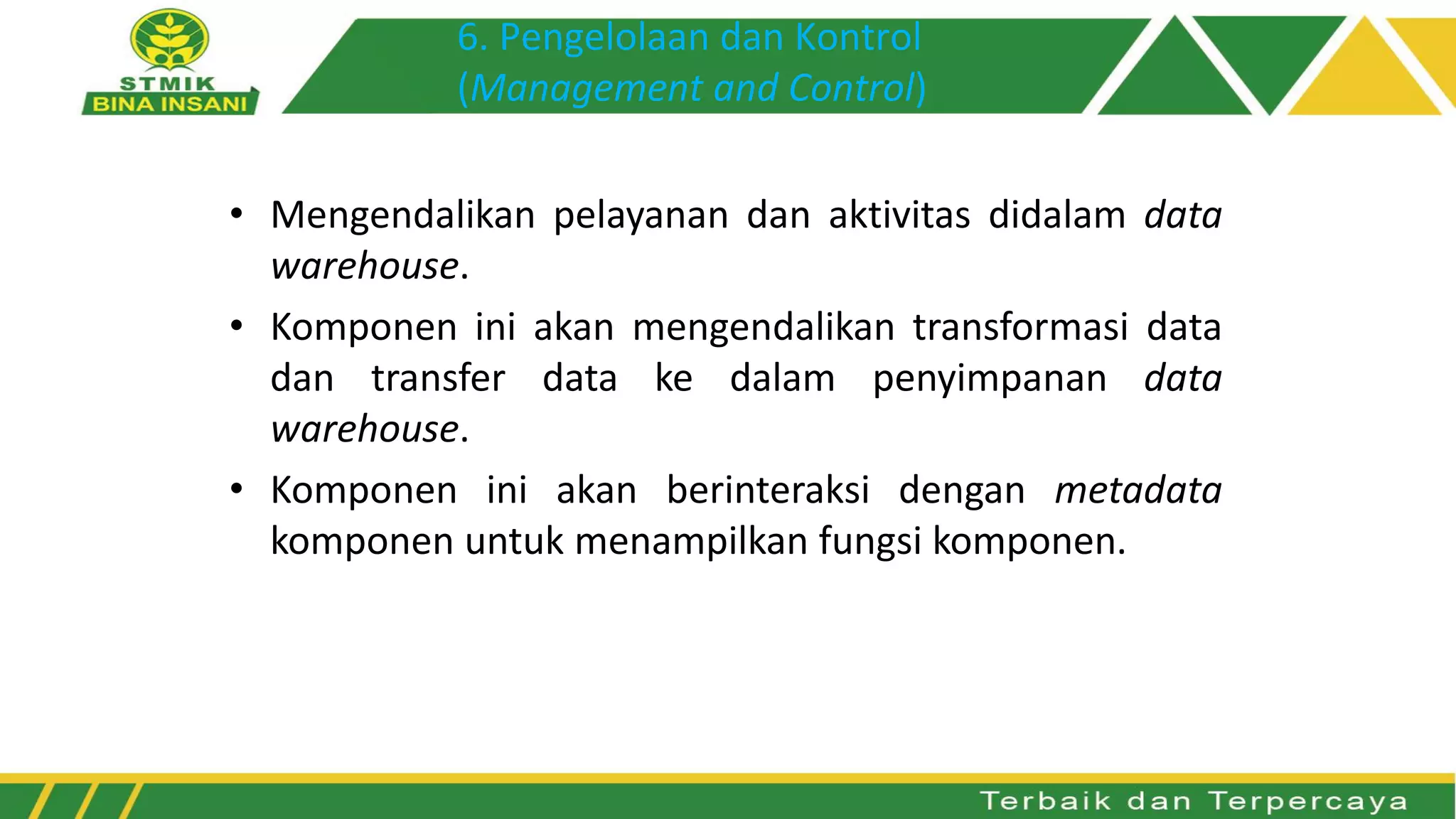 Pertemuan 9 Strukturdata Datawarehouse | PDF