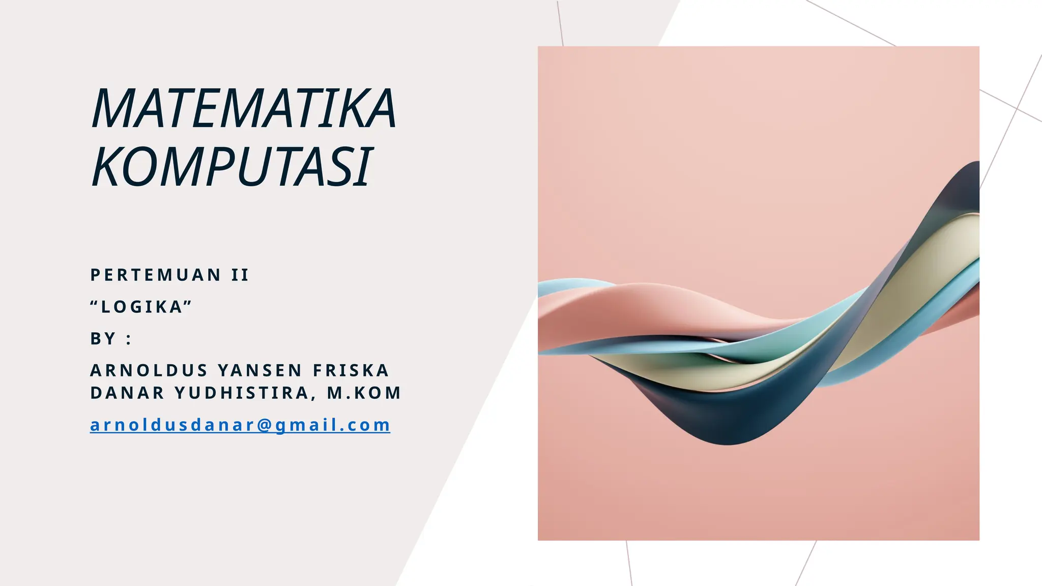 pengenalan matematika diskrit dan matematika komputasi | PPTX