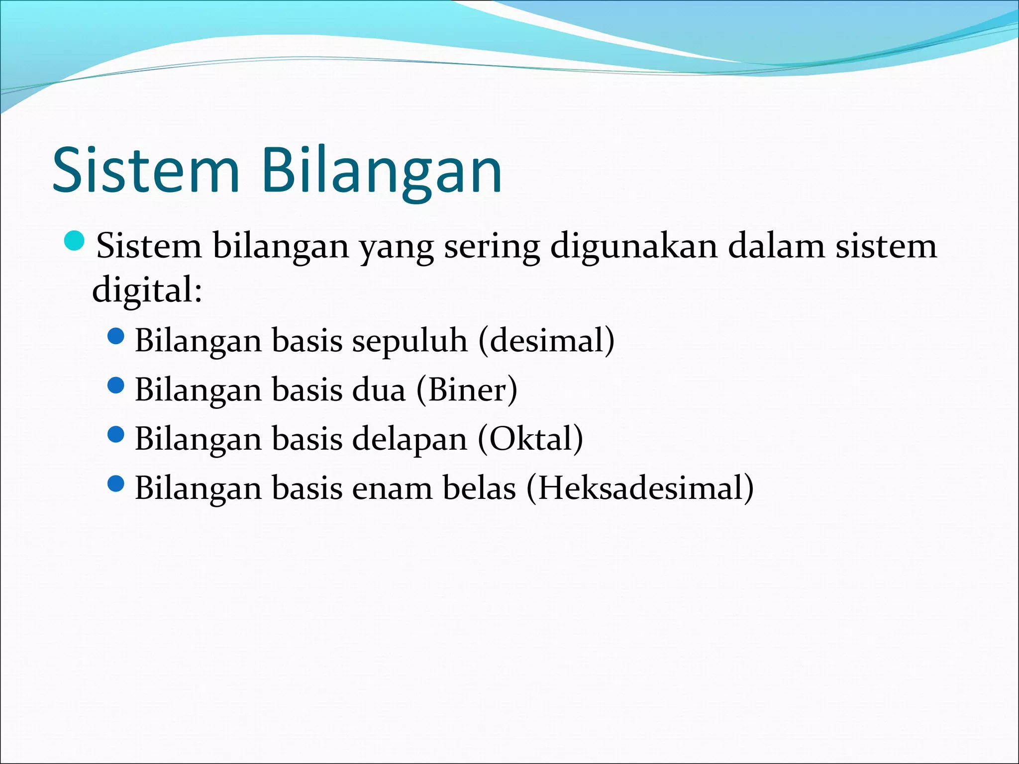 Jaringan Komputer - Sistem Bilangan | PPT