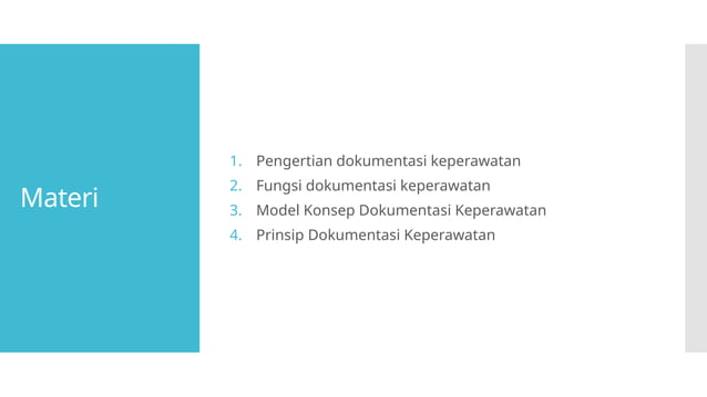 Pertemuan I DOKEP.pptx dasar-dasr dokumnetasi | PPTX