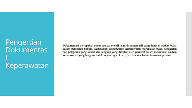 Pertemuan I DOKEP.pptx dasar-dasr dokumnetasi | PPT