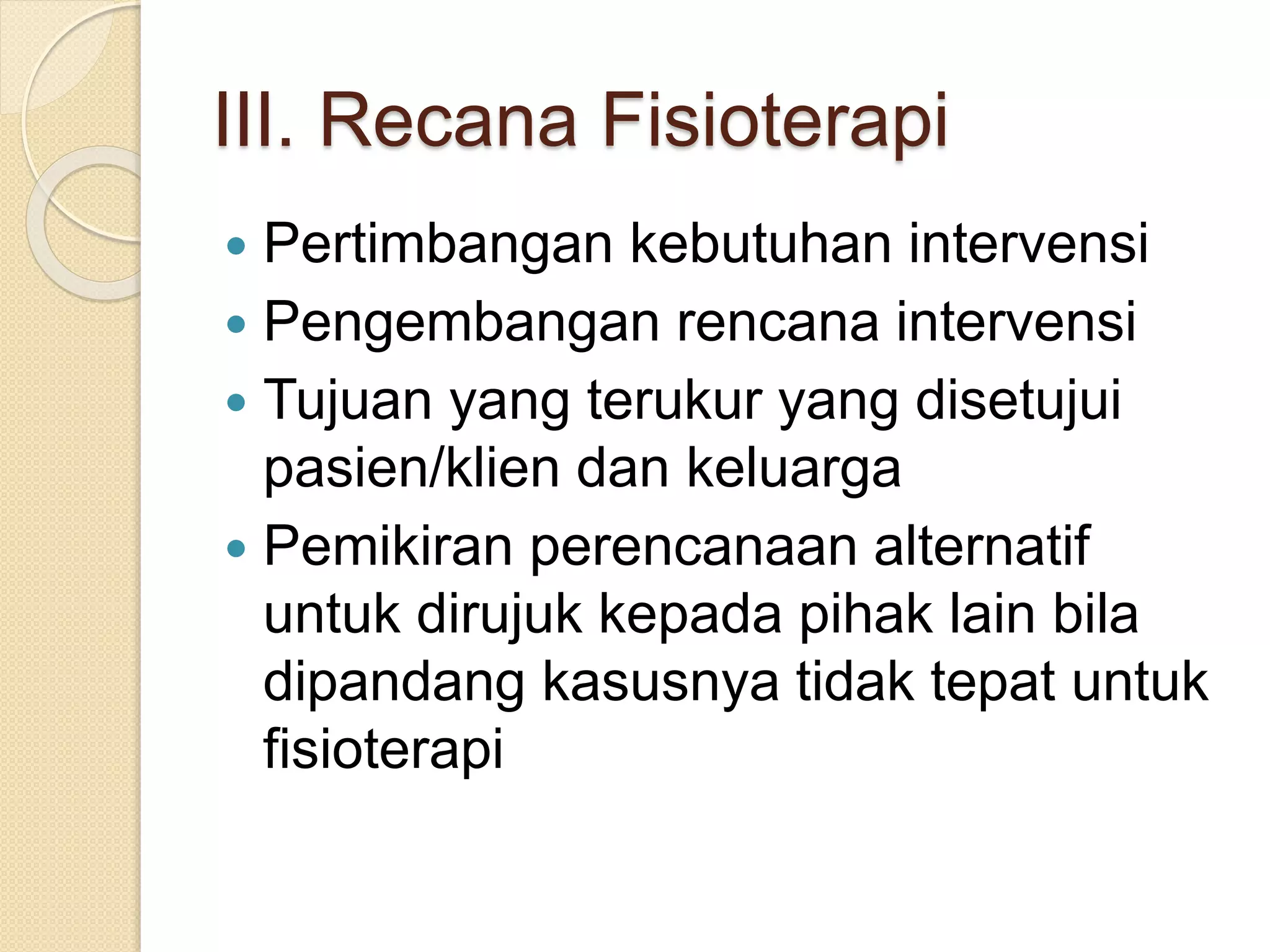 Pengantar Fisioterapi | PPTX