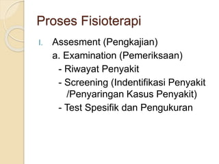 Pengantar Fisioterapi | PPTX
