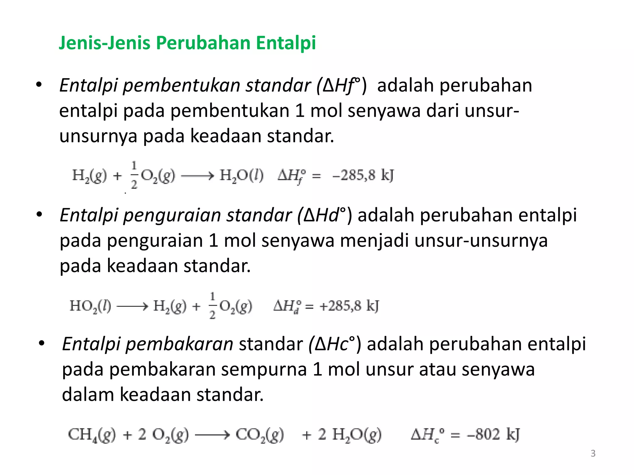Entalpi dan perubahan entalpi | PPTX