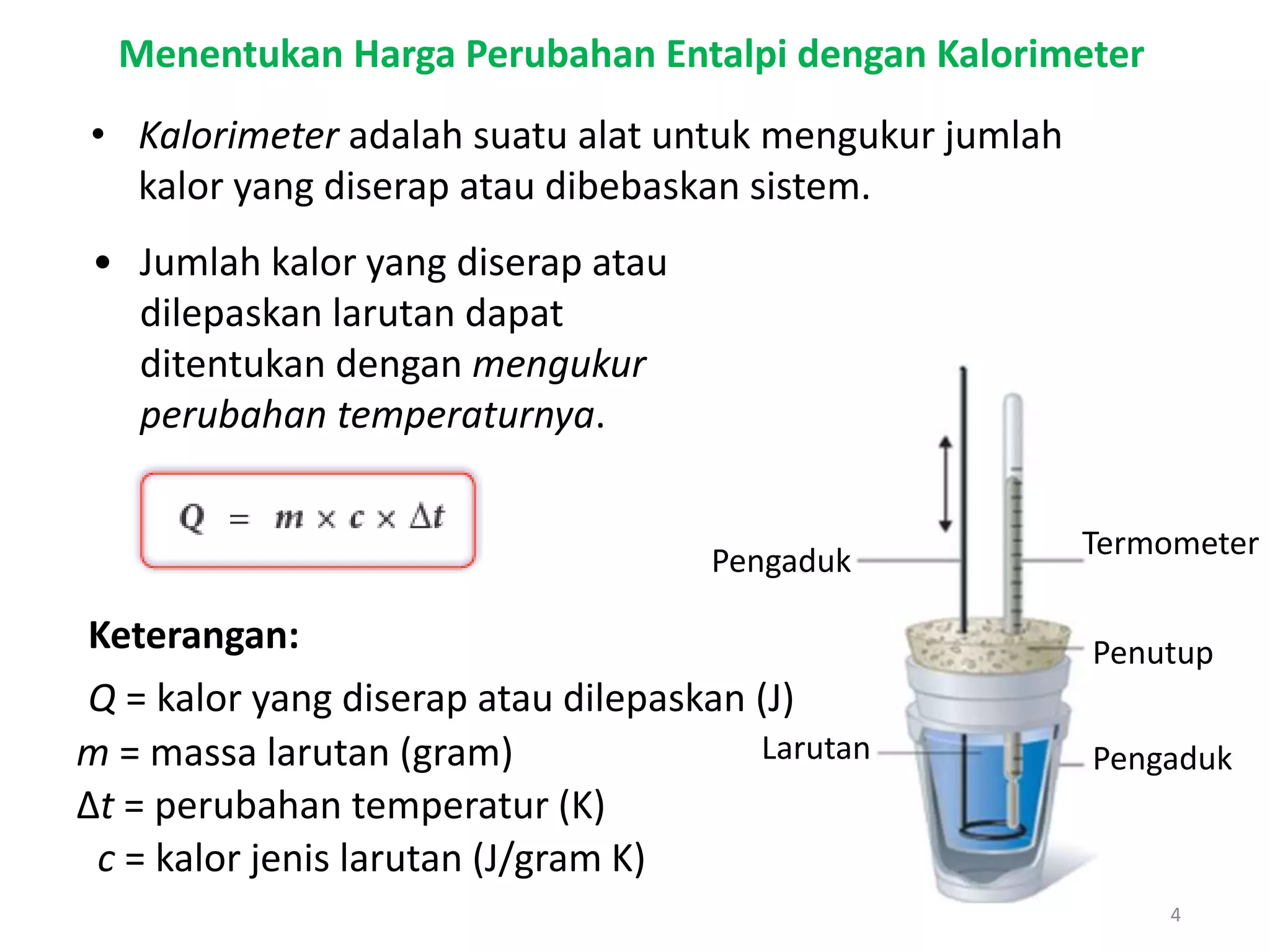 Entalpi dan perubahan entalpi | PPTX