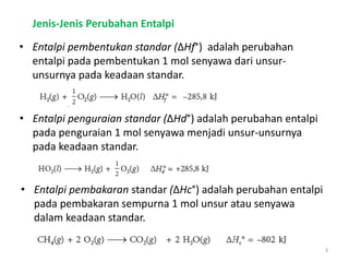 Entalpi dan perubahan entalpi | PPTX