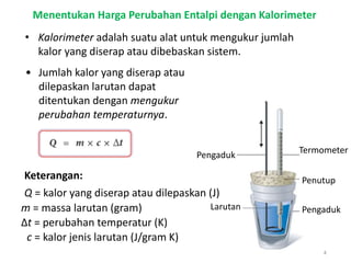 Entalpi dan perubahan entalpi | PPTX