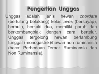 Pertemuan ii. bangsa bangsal unggas | PDF