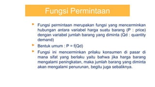 Pertemuan iii teori permintaan | PPTX