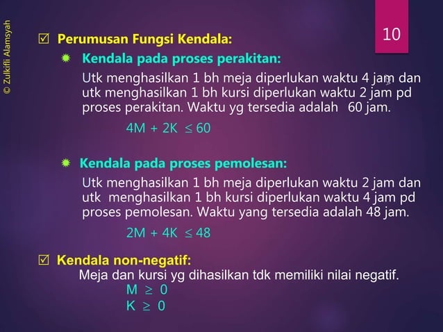Pertemuan ii linier programing | PPT