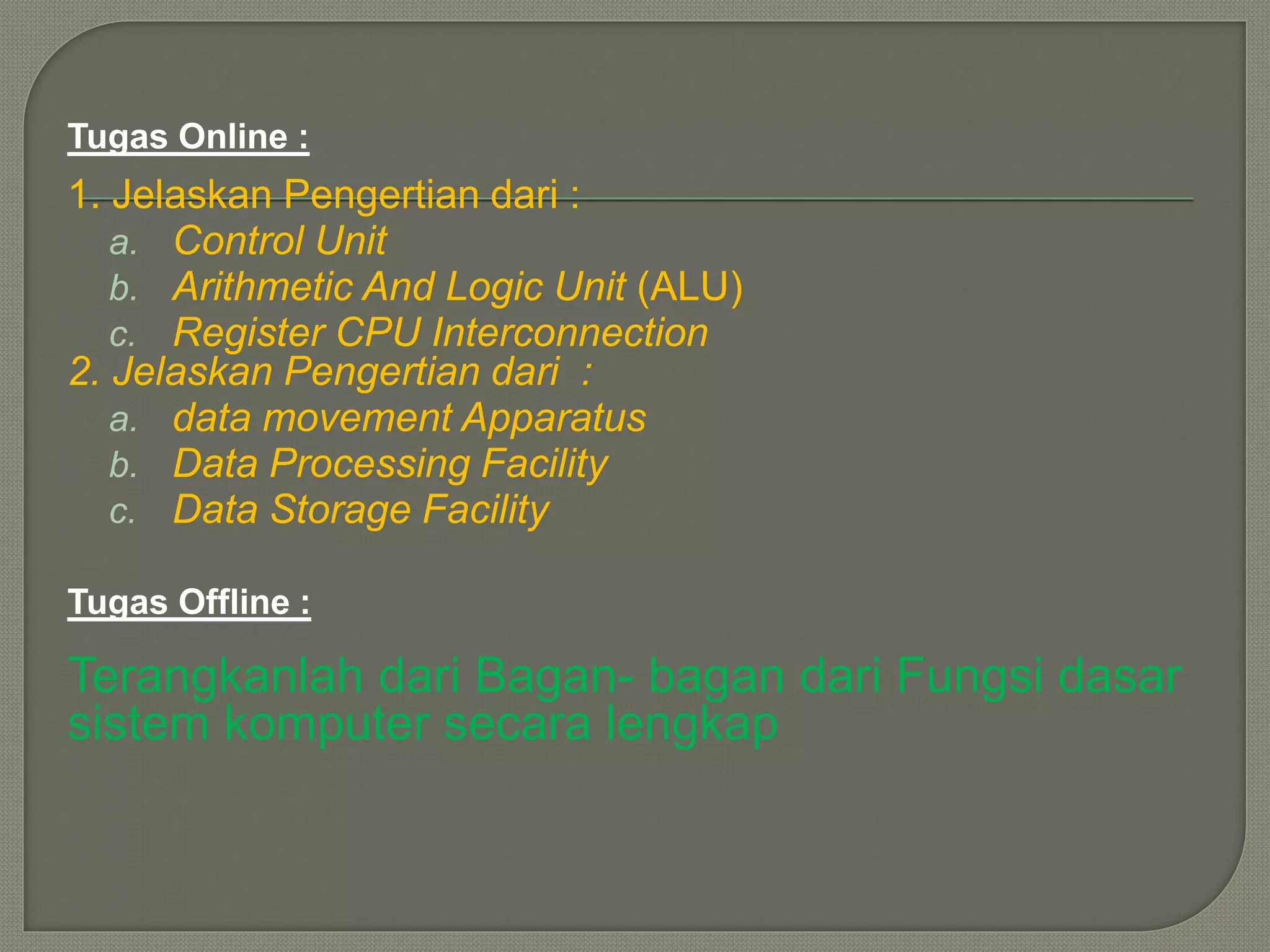 Pertemuan ii struktur dan fungsi komputer | PPTX