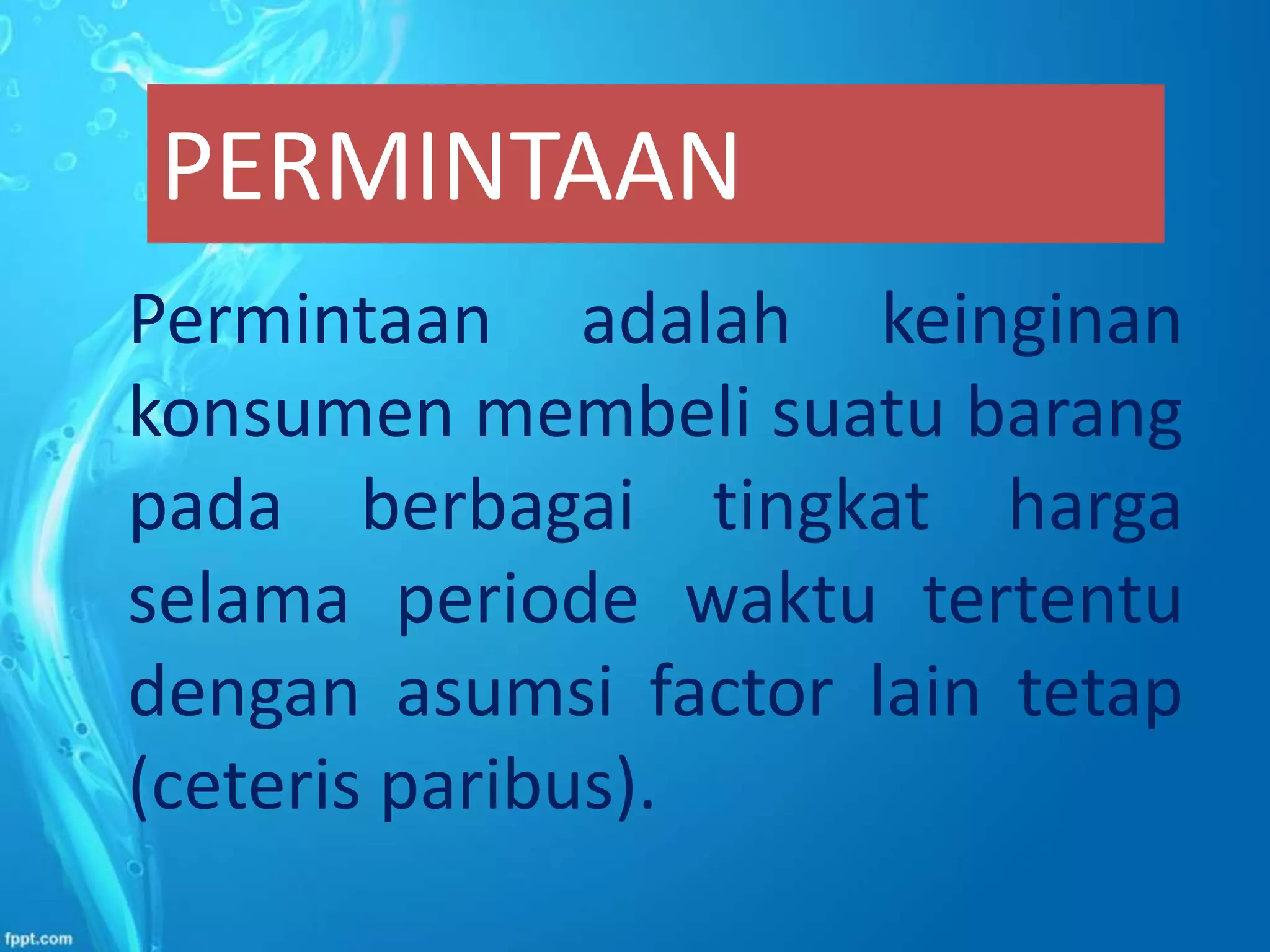 Pertemuan ii teori permintaan | PPTX
