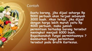 Pertemuan iv penerapan fungsi linier | PPTX