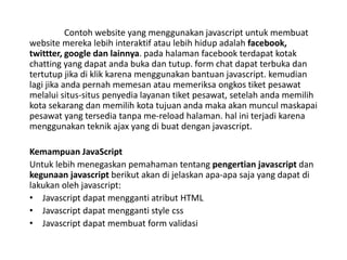 Pertemuan java script 1 | PPT