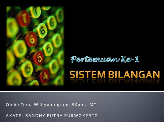 sistem bilangan | PPT