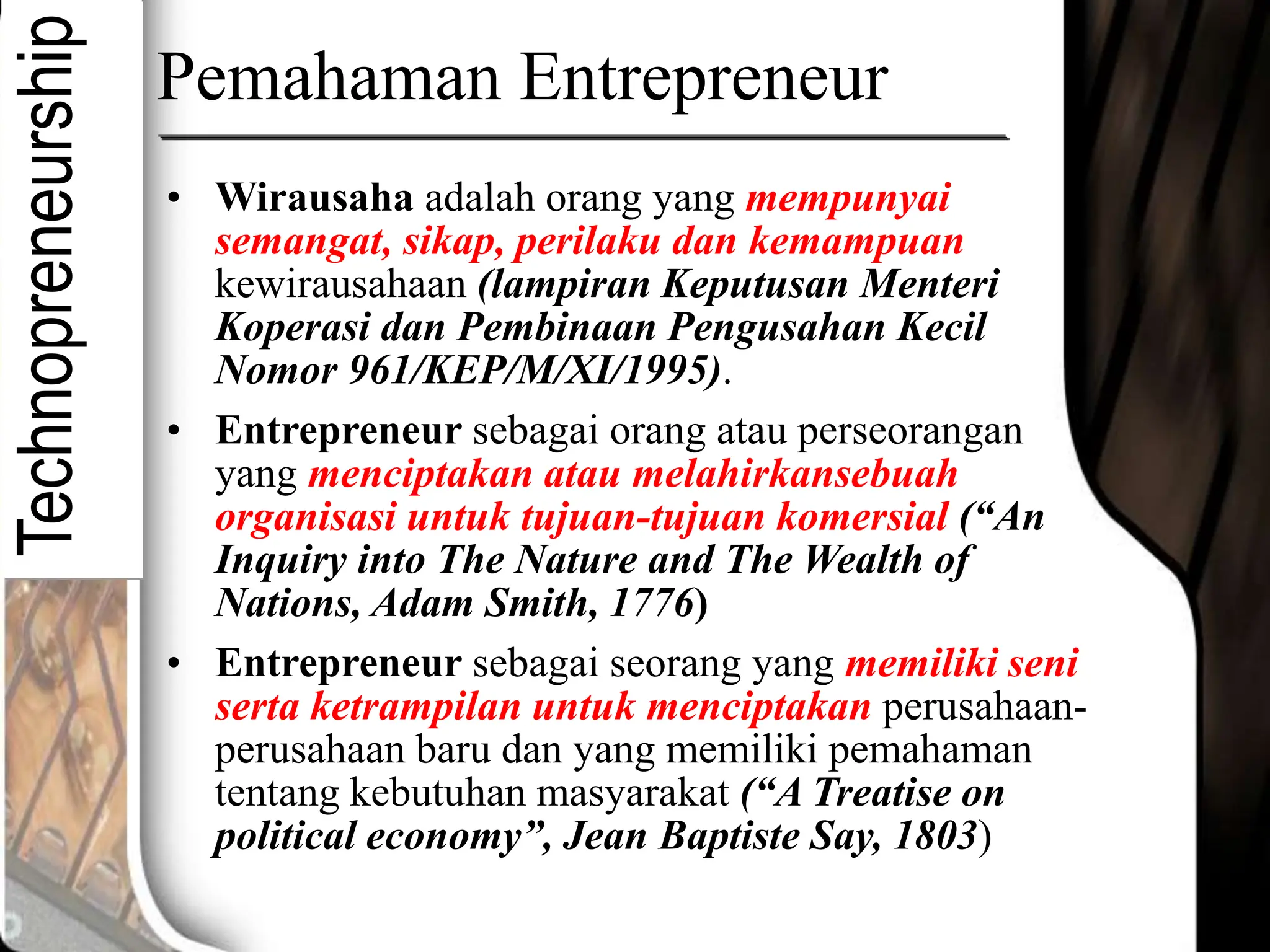 TECHNOPRENEURSHIP Pertemuan ke-1.ppt