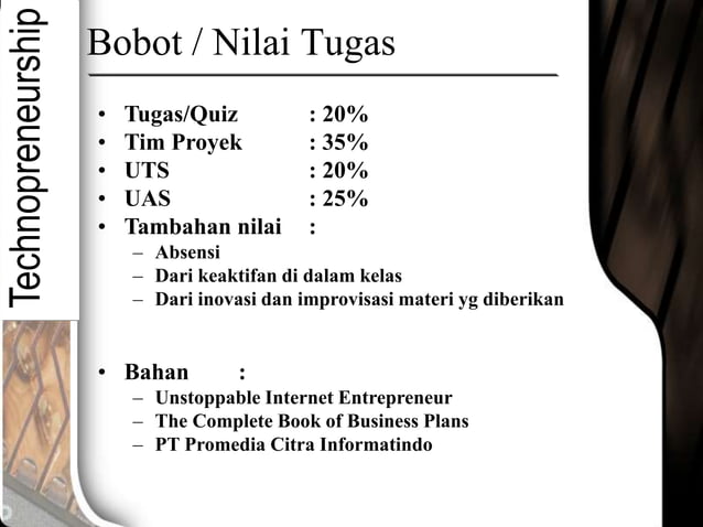 TECHNOPRENEURSHIP Pertemuan ke-1.ppt