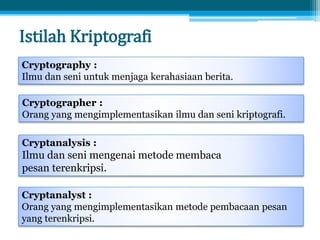 Information System Security - Kriptografi | PPT