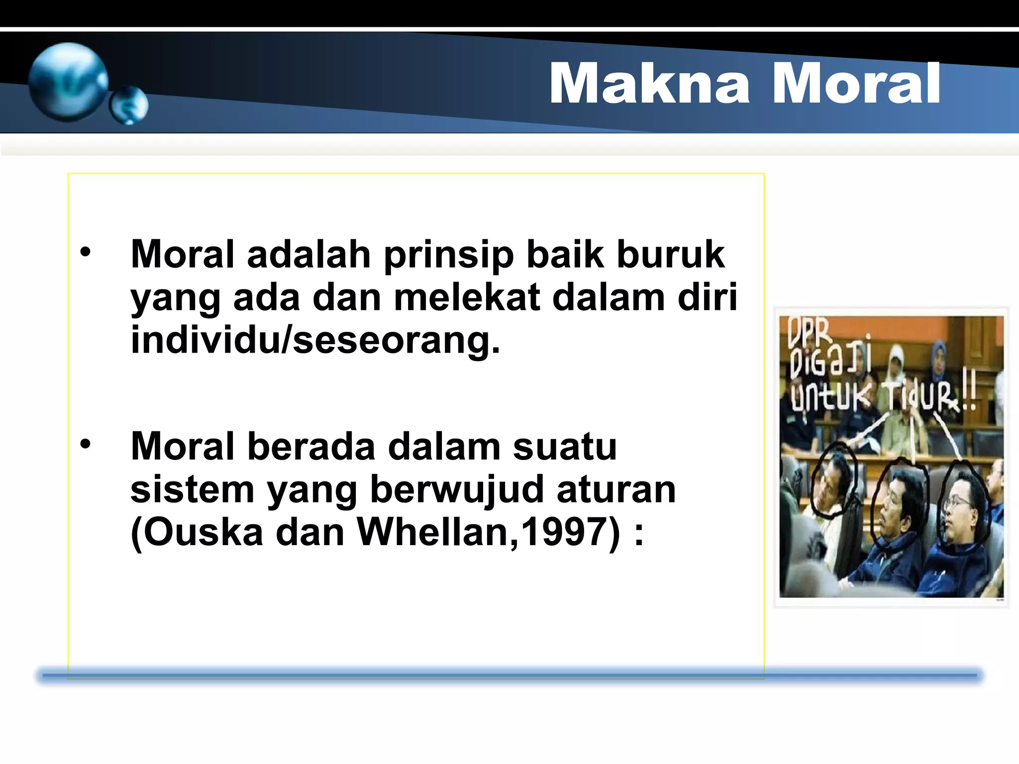 Konsep, Nilai, Norma, Moral dan Hukum | PPT
