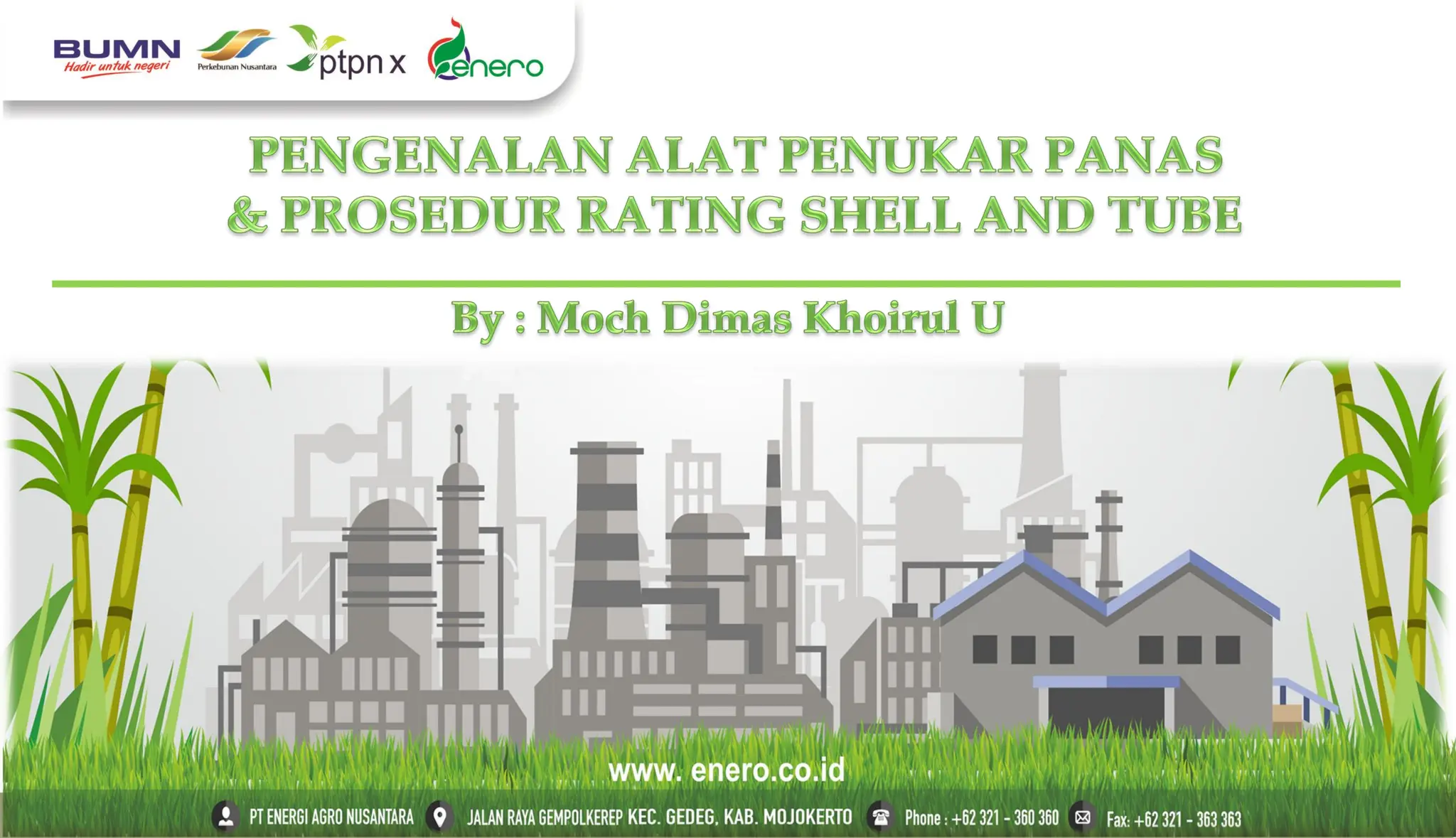 PERTEMUAN KE - 1 (PENGENALAN ALAT PENUKAR PANAS DAN PROSEDUR RATING ...