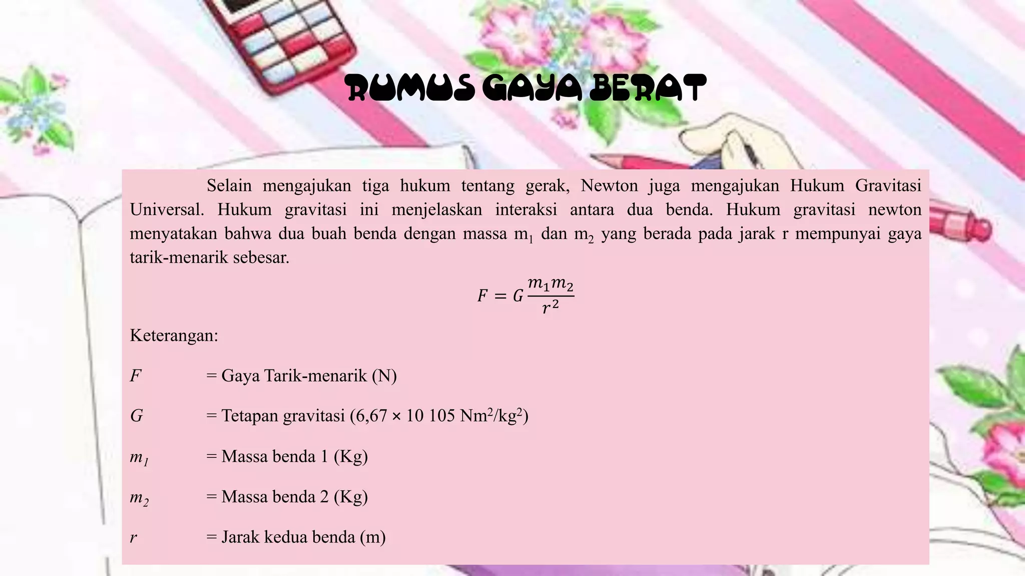 Pertemuan ke 2 [gaya berat] | PPT