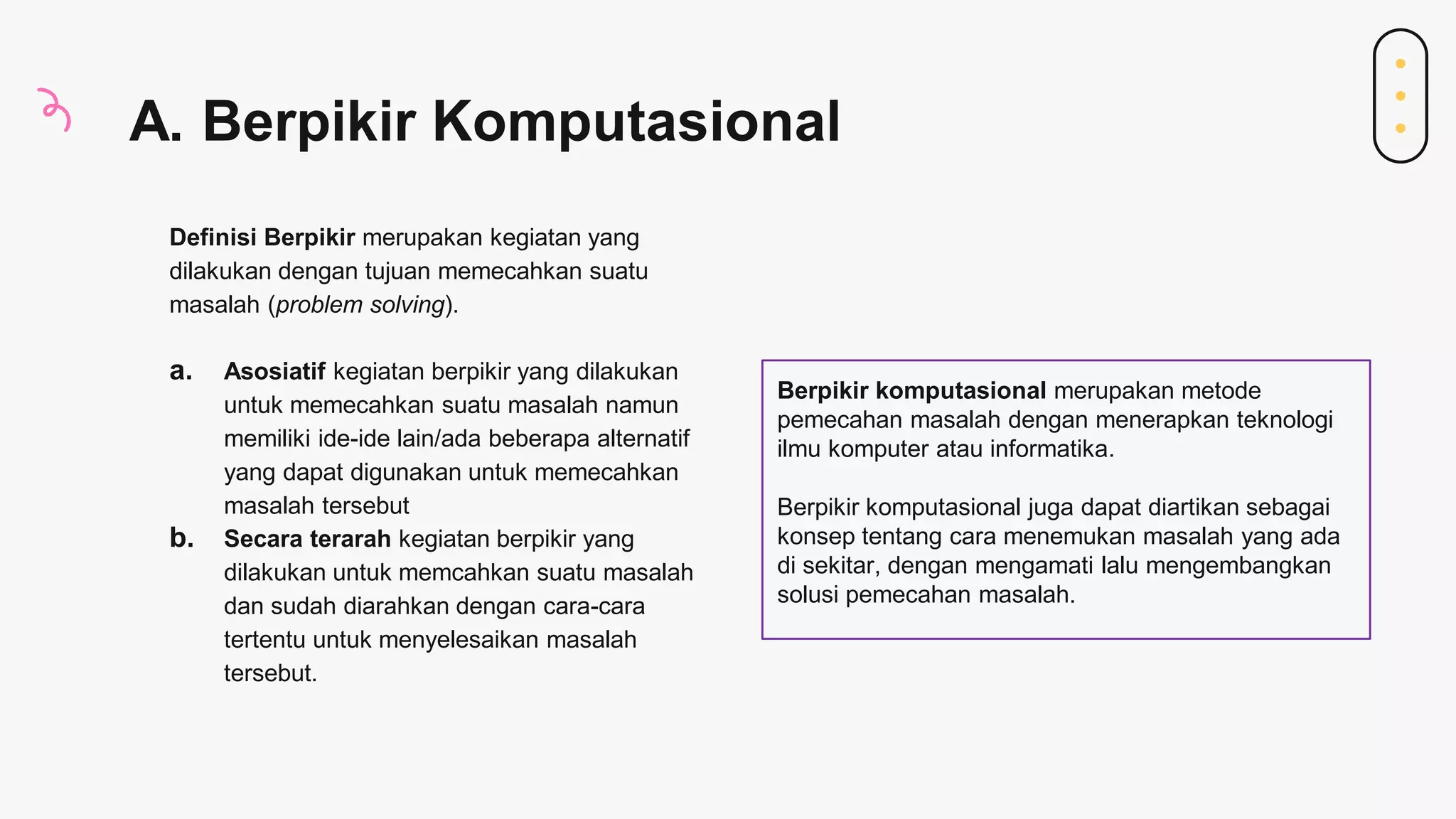 Berpikir komputasional Kelas 7 | PDF