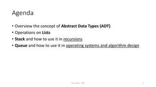 Lists, Stacks, and Queues: Abstract Data Types | PPT