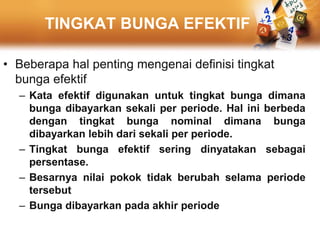 faktor akumulasi berbagai jenis bunga | PPTX