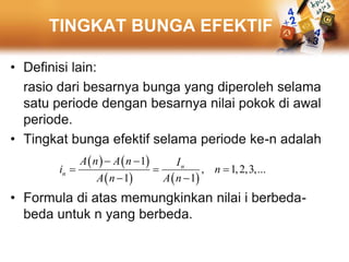 faktor akumulasi berbagai jenis bunga | PPTX