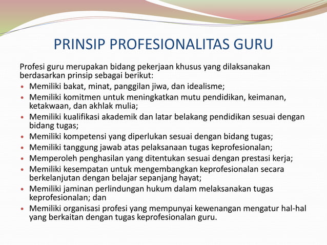 sekilas tentang profesi guru | PPTX