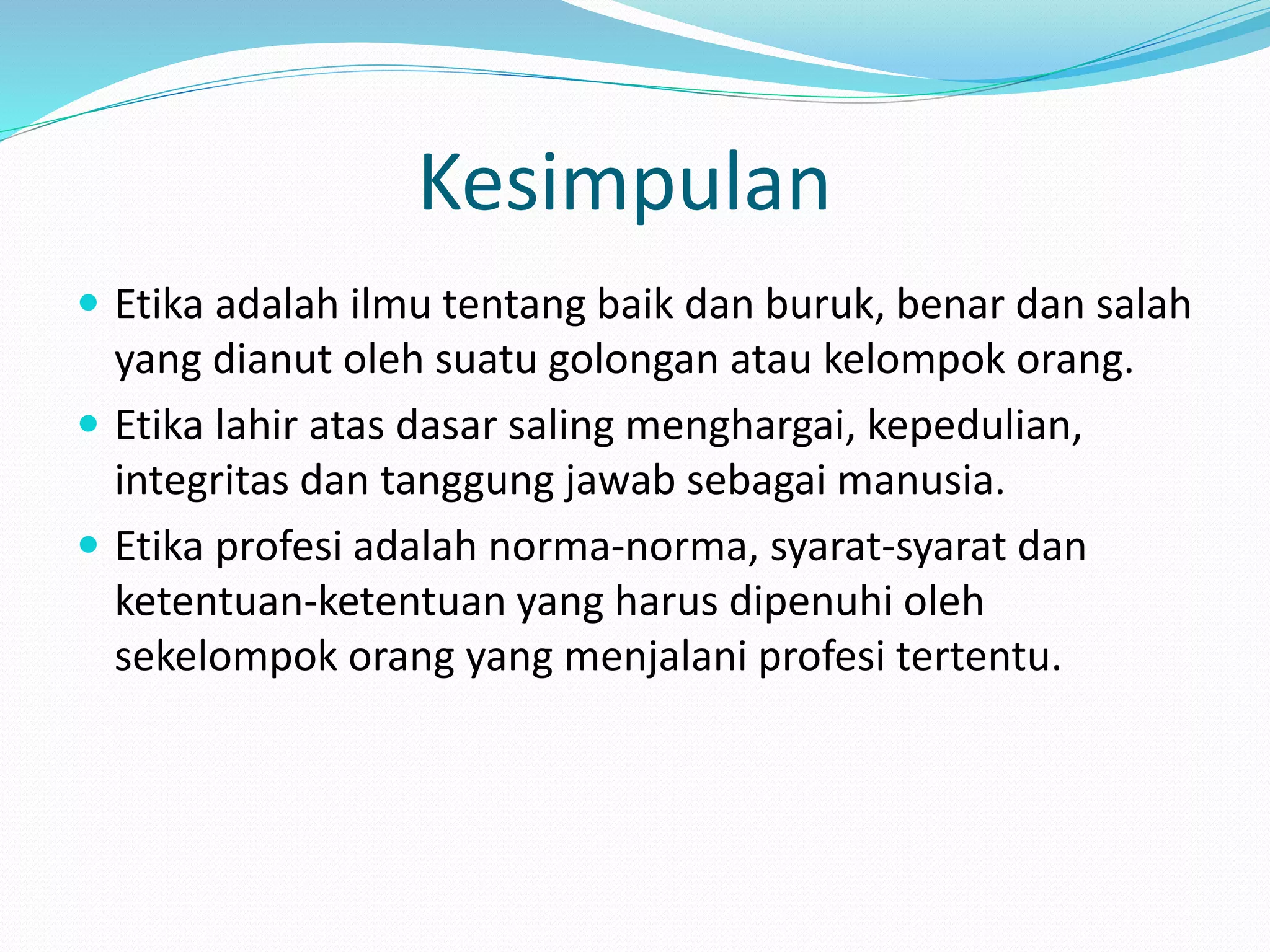 pengertian etika | PPTX