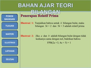 Teori Bilangan Pertemuan ke 5 | PPTX