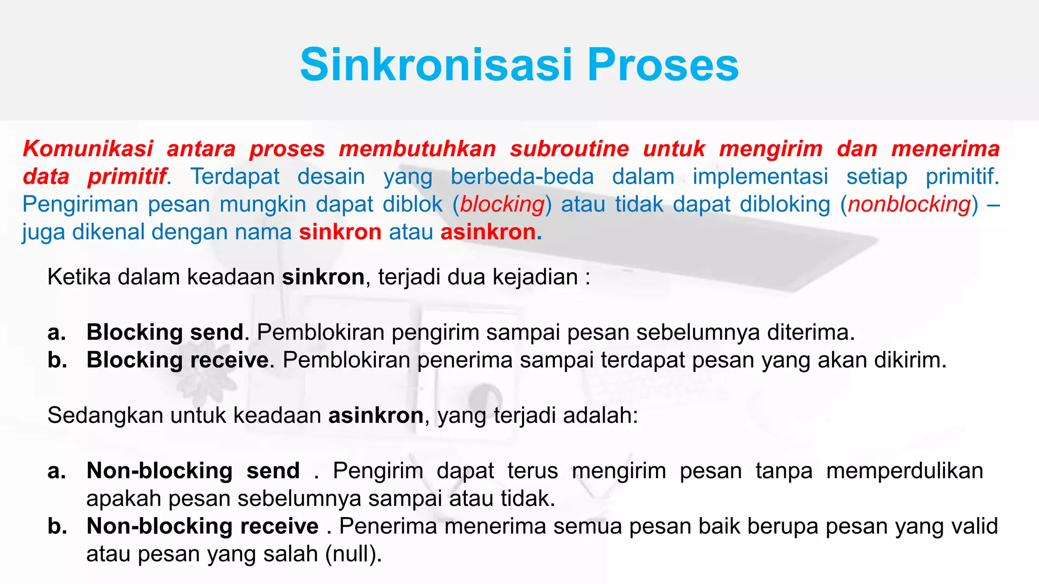 Pertemuan Ke-5 - Sistem Operasi - Sinkronisasi Proses.pptx