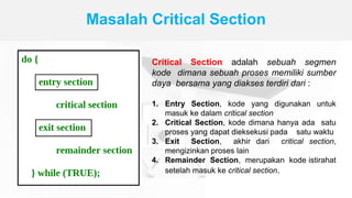 Pertemuan Ke-5 - Sistem Operasi - Sinkronisasi Proses.pptx