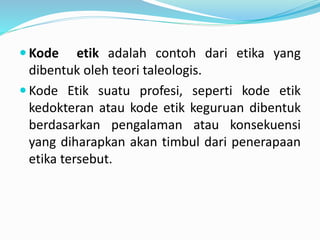 teori pembentukan etika | PPTX