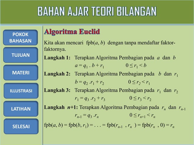 Teori Bilangan Pertemuan ke 6 | PPTX