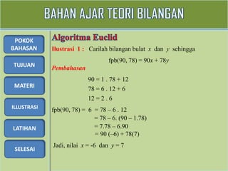 Teori Bilangan Pertemuan ke 6 | PPTX