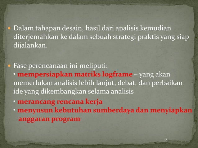 Pertemuan ke 6 & 7 - logical framework approach | PDF