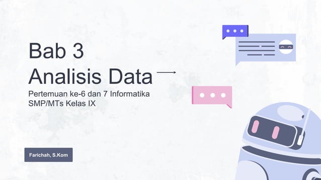 Analisis Data Kelas 9 | PDF