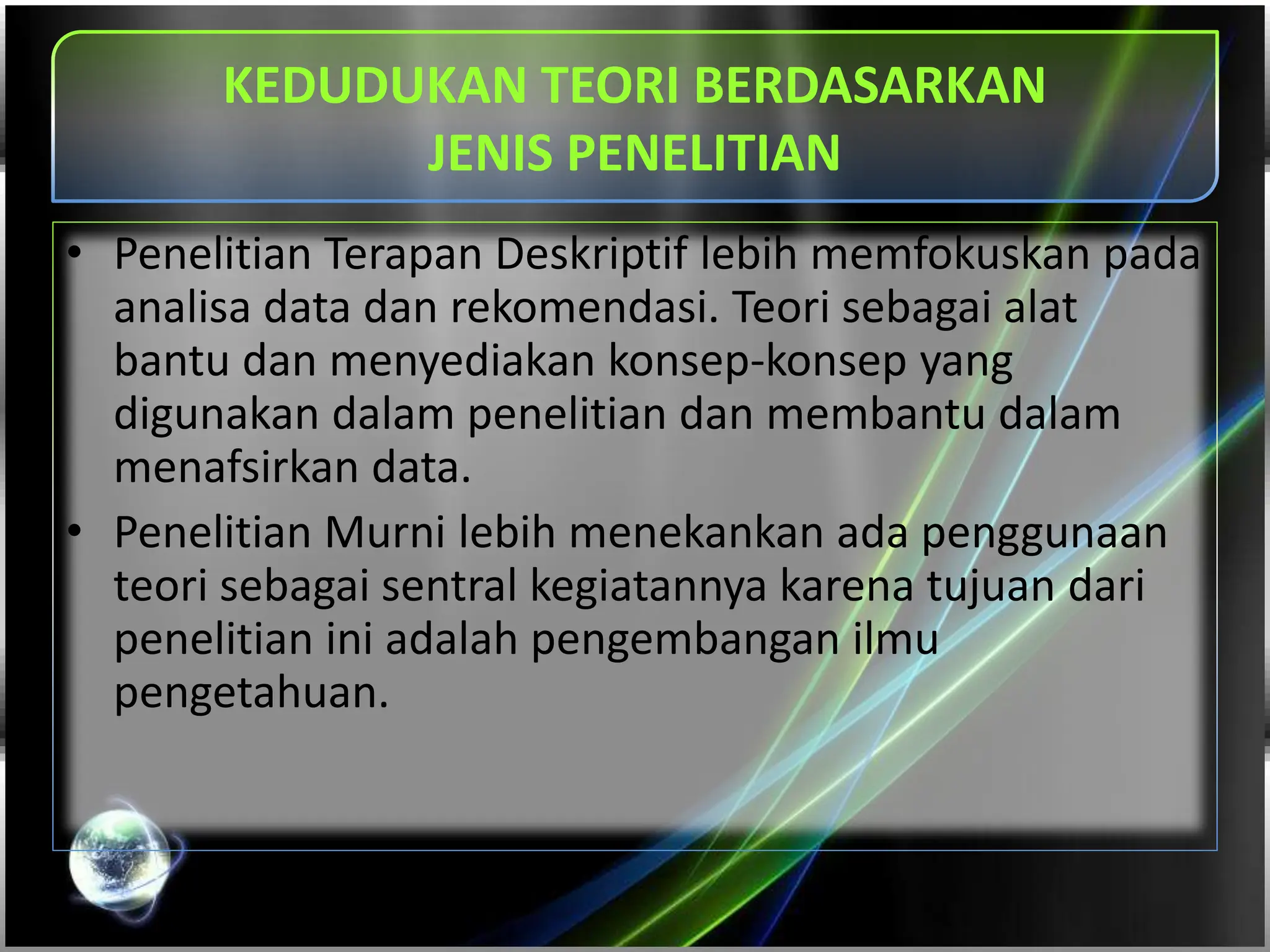 FUNGSI TEORI DALAM SEBUAH PENELITIAN.pptx