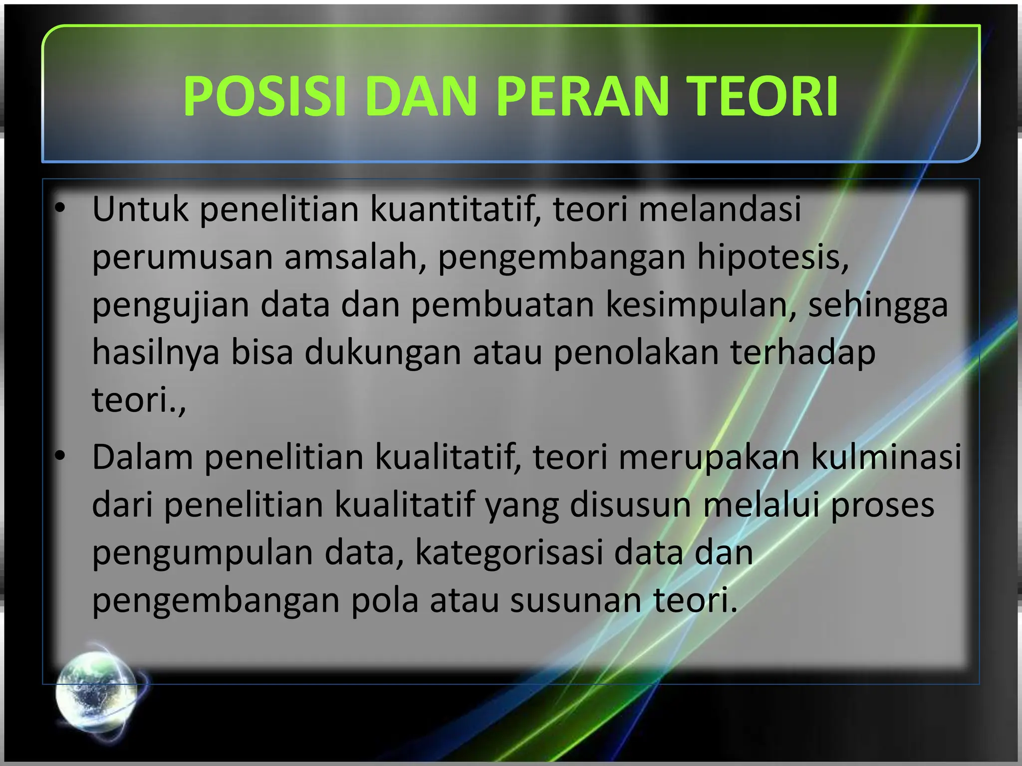 FUNGSI TEORI DALAM SEBUAH PENELITIAN.pptx