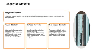 Probstat: pengantar statistik dan analisis data | PPT