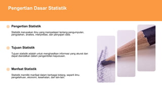 Probstat: pengantar statistik dan analisis data | PPTX