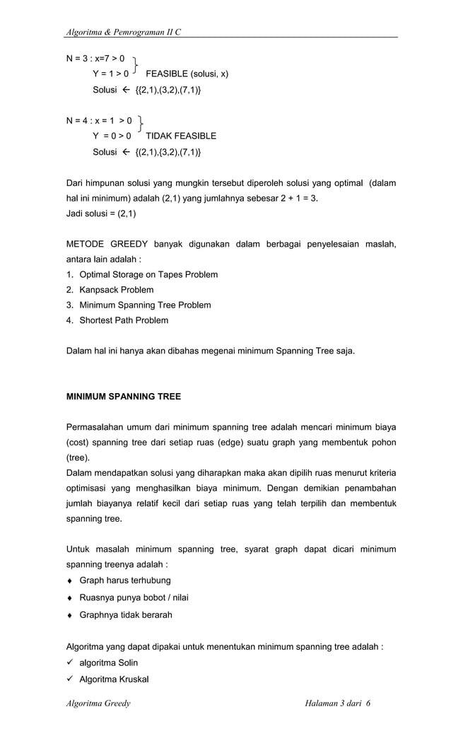 metode greedy | PDF