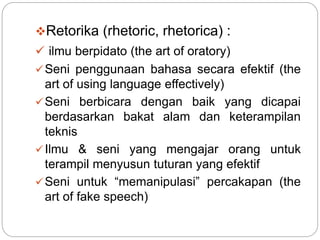 retorika | PPTX