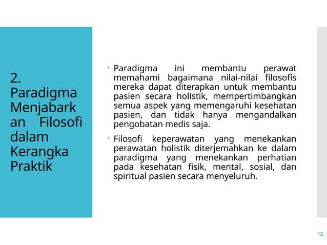 Pertemuan ke 2.pptx filosofi dan paradigma keperawatan | PPTX