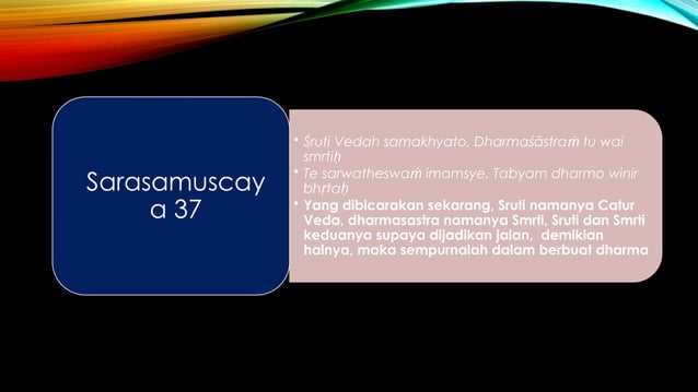 Pengertian Salah Satu Weda Smerti bagian Itihasa | PPT